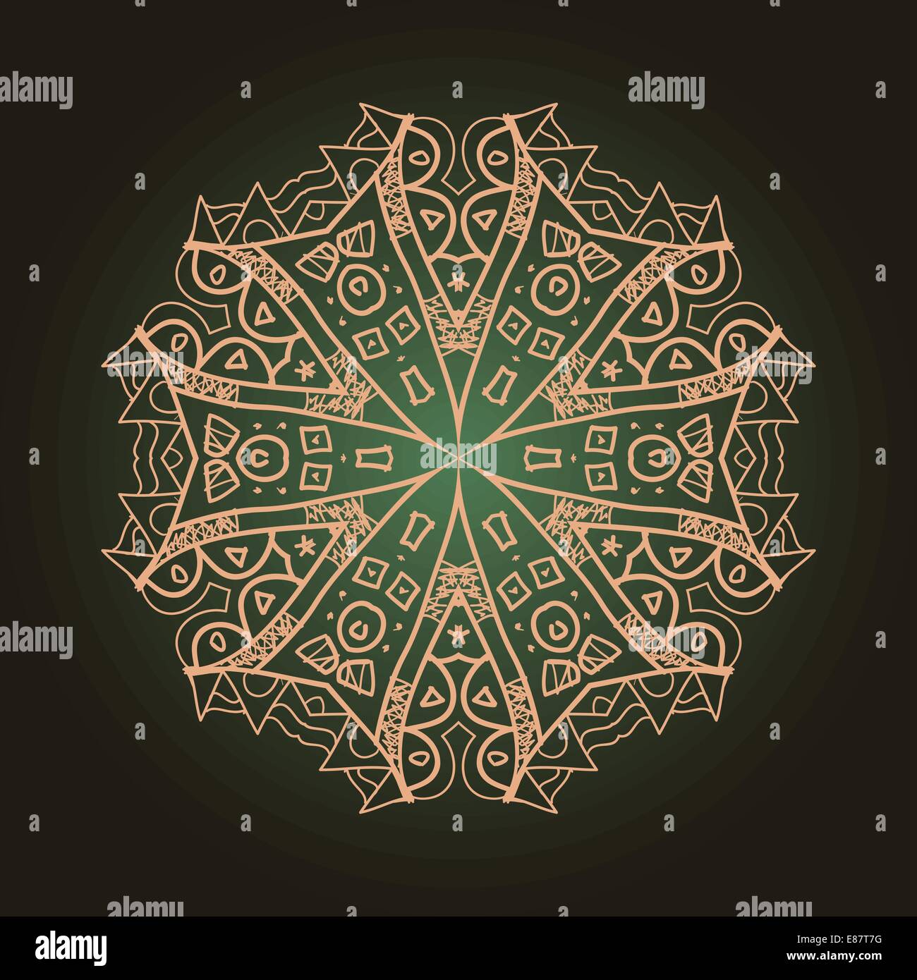 Yoga mat flower Stock Vector Images - Alamy
