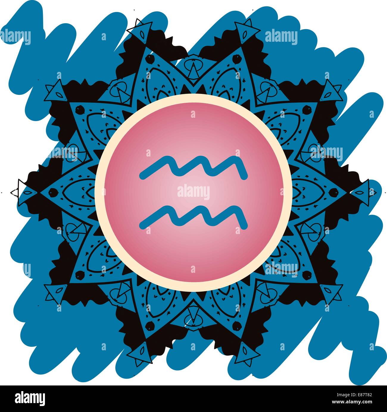 zodiac sign Water Bearer (aquarius Stock Vector Image & Art - Alamy
