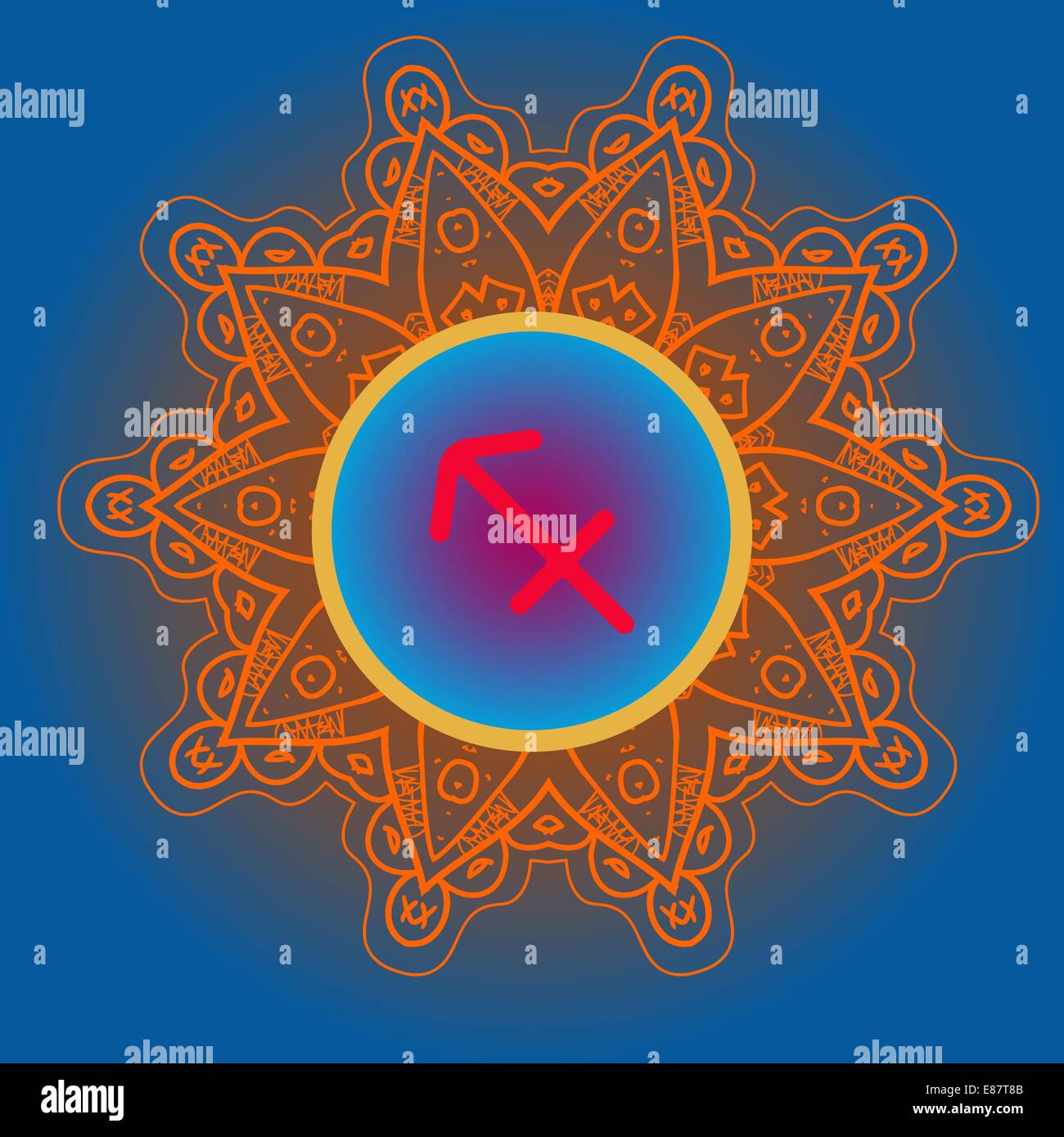 zodiac sign The Archer (sagittarius Stock Vector Image & Art - Alamy