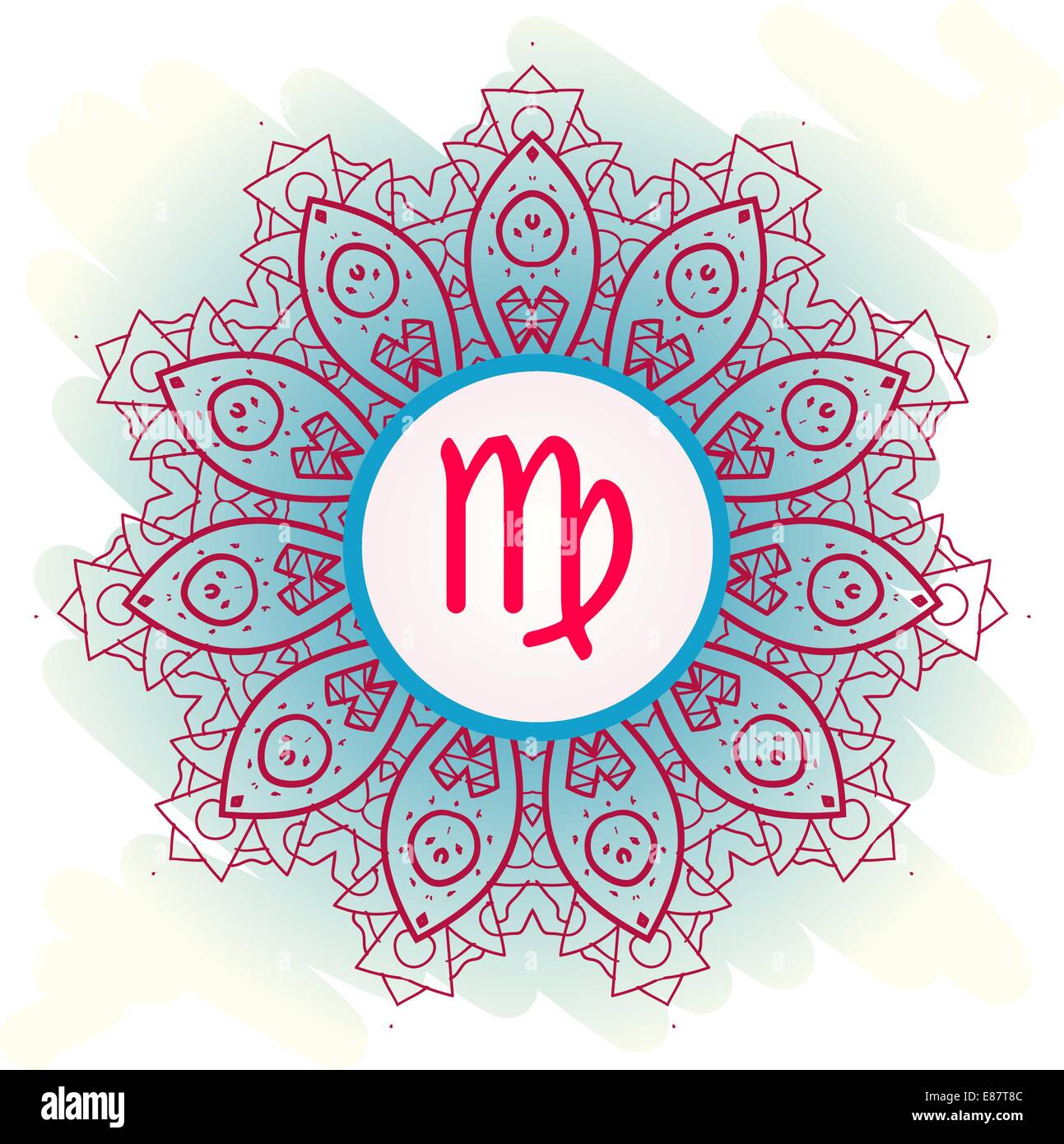 zodiac sign The Virgin (virgo Stock Vector Image & Art - Alamy