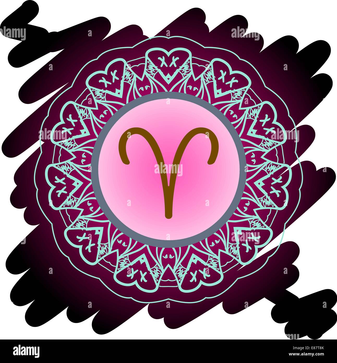 zodiac sign The Ram (aries Stock Vector Image & Art - Alamy