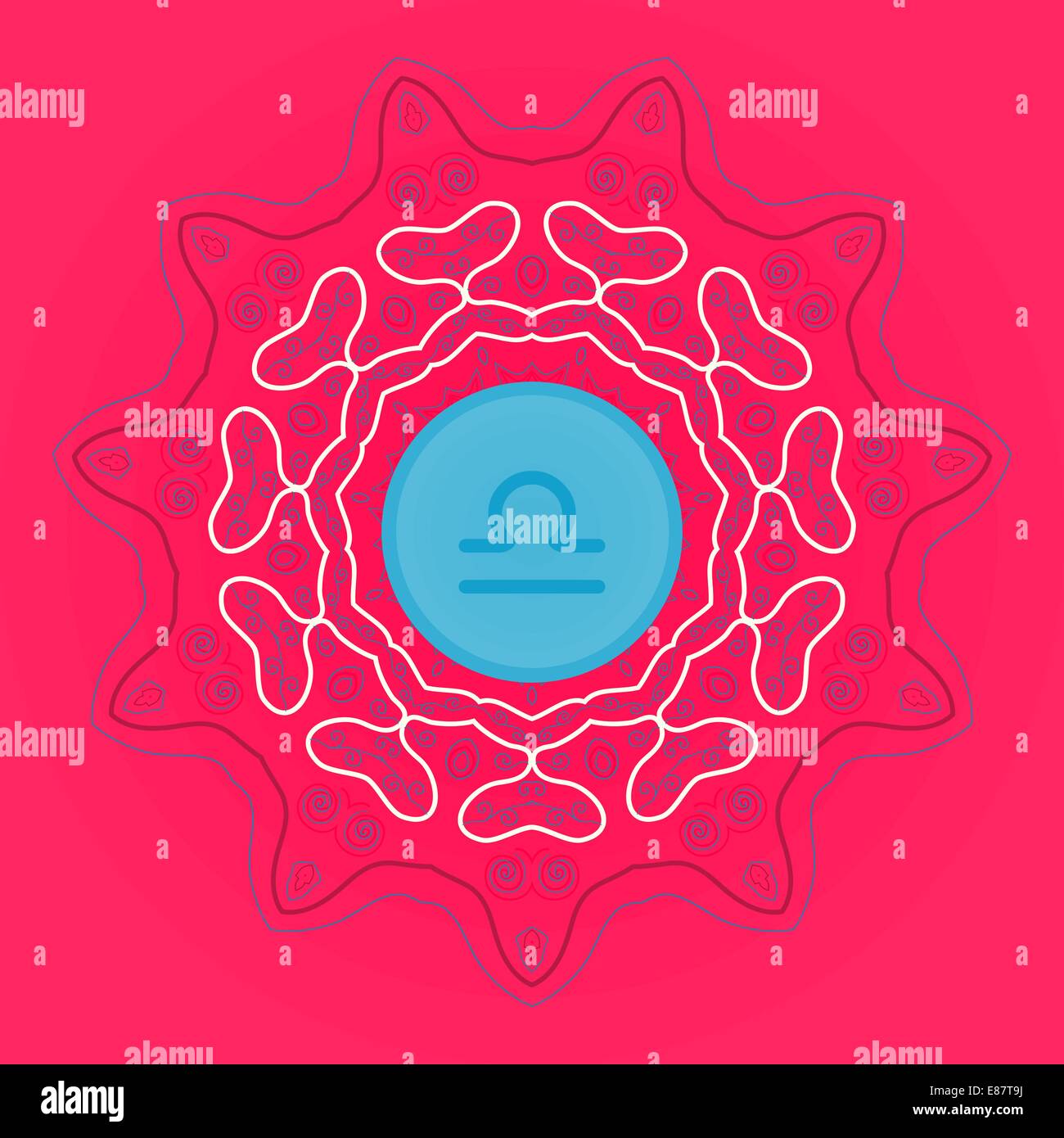 zodiac sign The Scales (libra) red Stock Vector Image & Art - Alamy