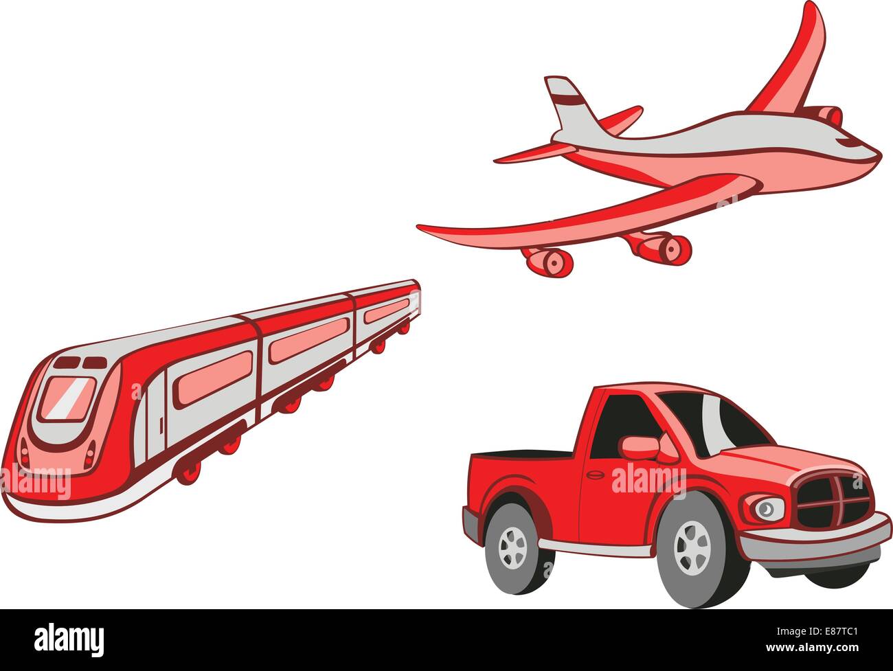 Railroad travel destinations Stock Vector Images - Alamy