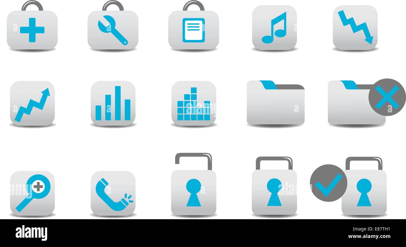 Vector illustration of different Professional icons. You canuse it for ...