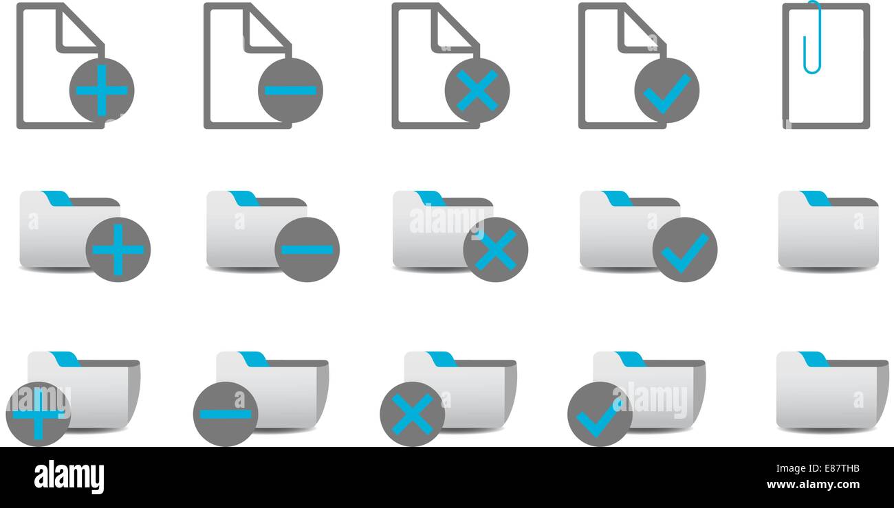 Vector illustration of different database managment icons. You can use ...