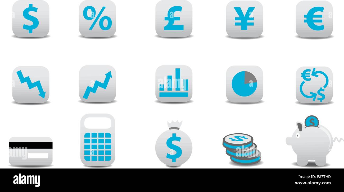 Vector illustration of financial icons. You can use it for your website ...