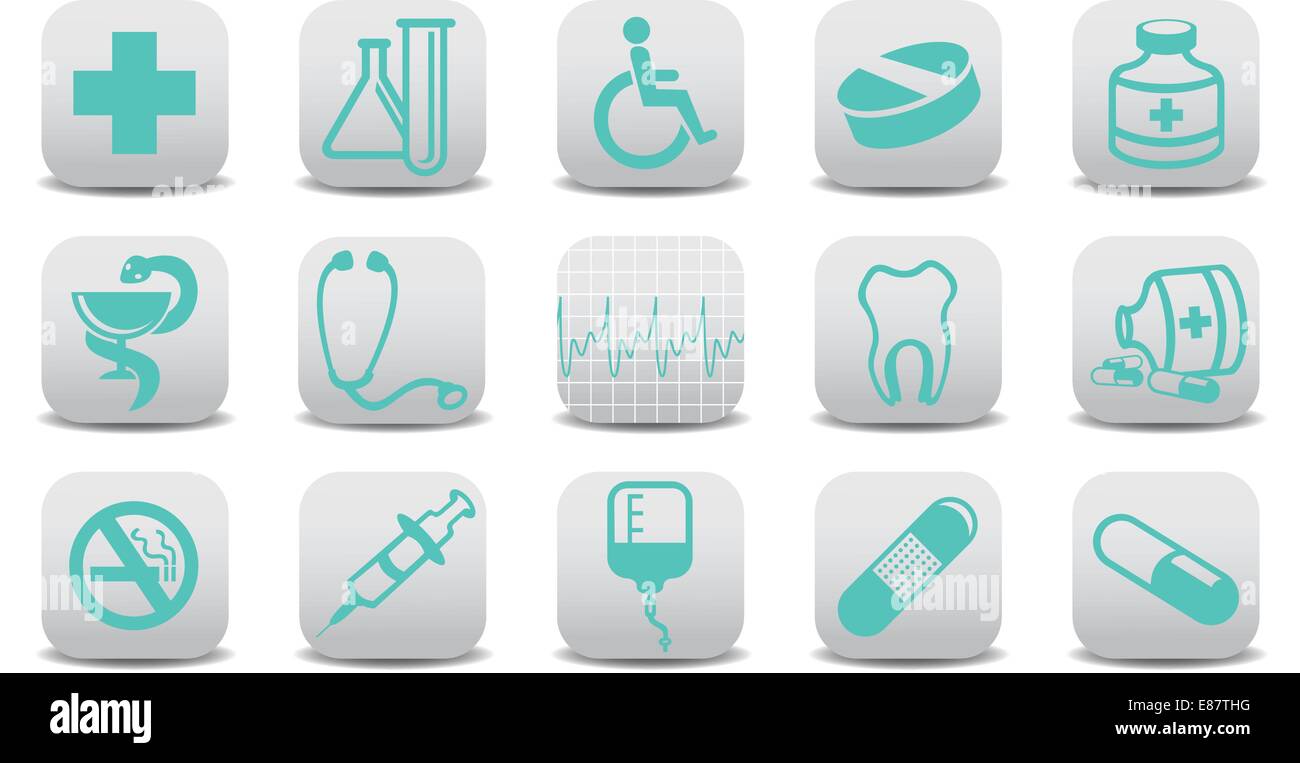 Vector illustration of medecine icons .You can use it for your website ...