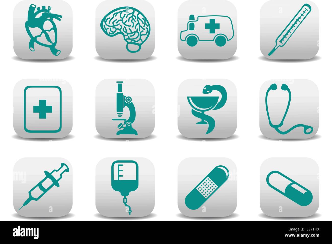 Vector illustration of medicine icons .You can use it for your website ...