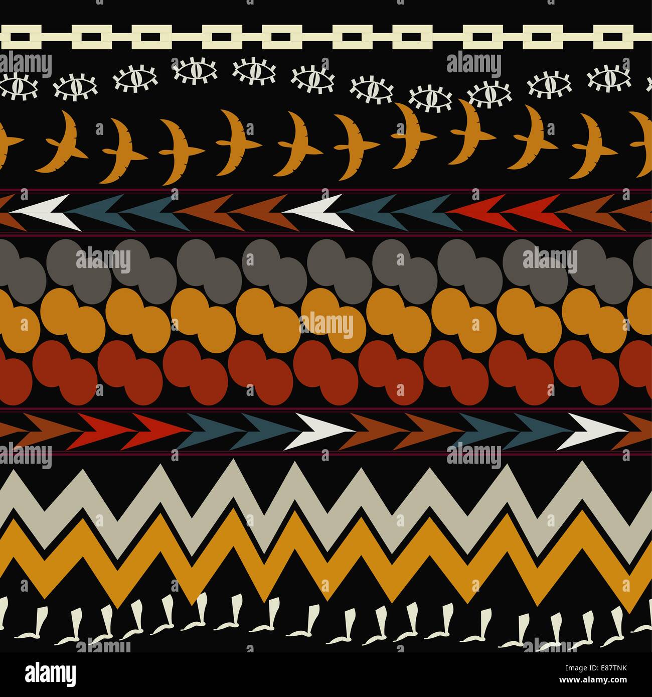 Seamless ethnic pattern hi-res stock photography and images - Alamy