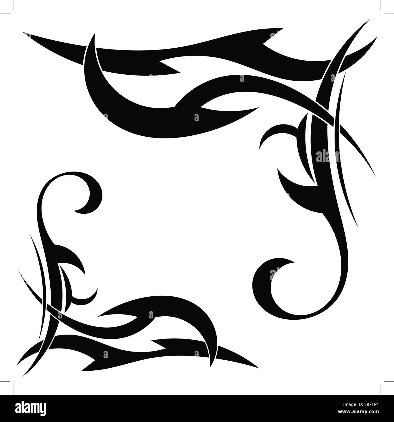 Tribal curves Stock Vector Images - Alamy