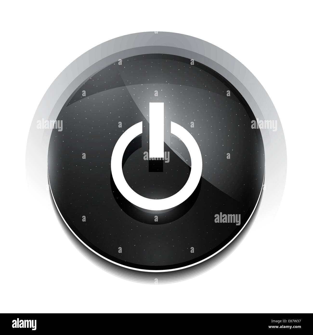 Vector black power button Stock Vector Image & Art - Alamy