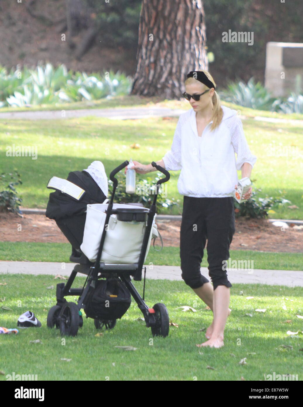 Jaime King and husband Kyle Newman enjoy time with their son James at ...
