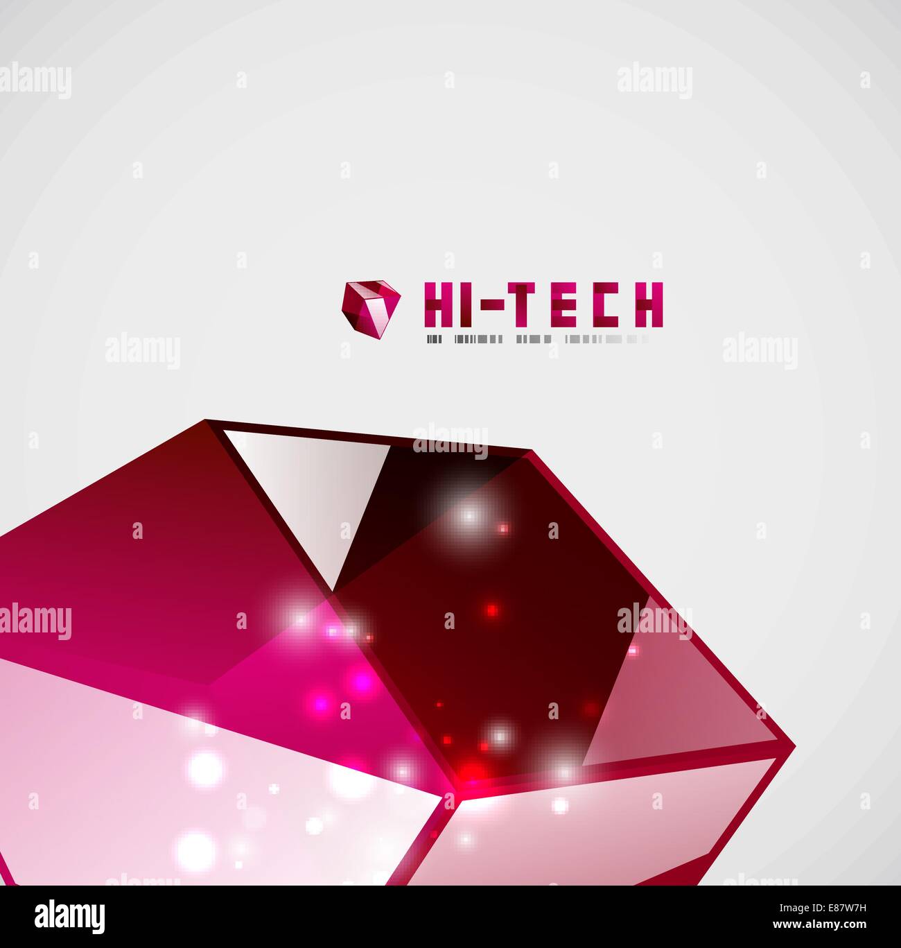 Modern 3d vector glass cube design template Stock Vector Image & Art ...