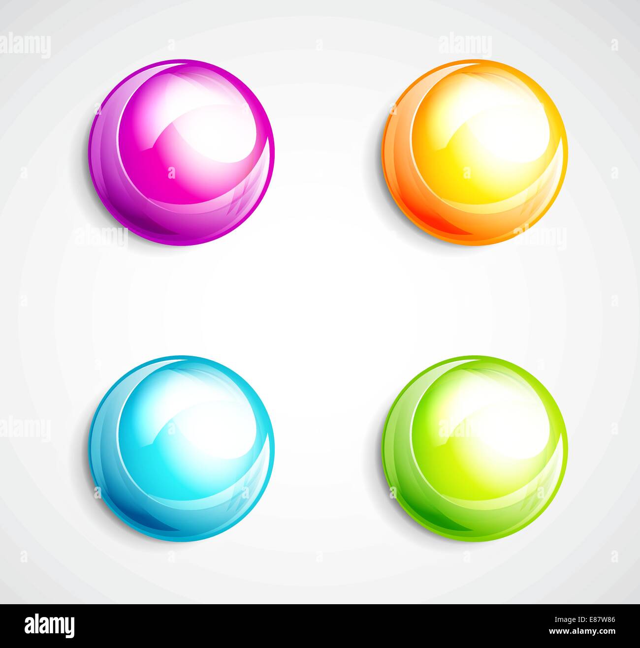 Colorful bubble buttons Stock Vector Image & Art - Alamy