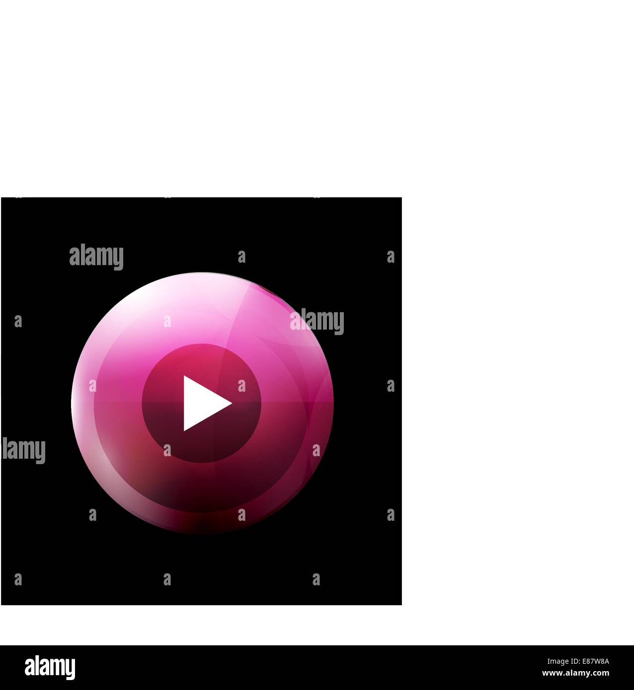 Glossy color play button Stock Vector Image & Art - Alamy