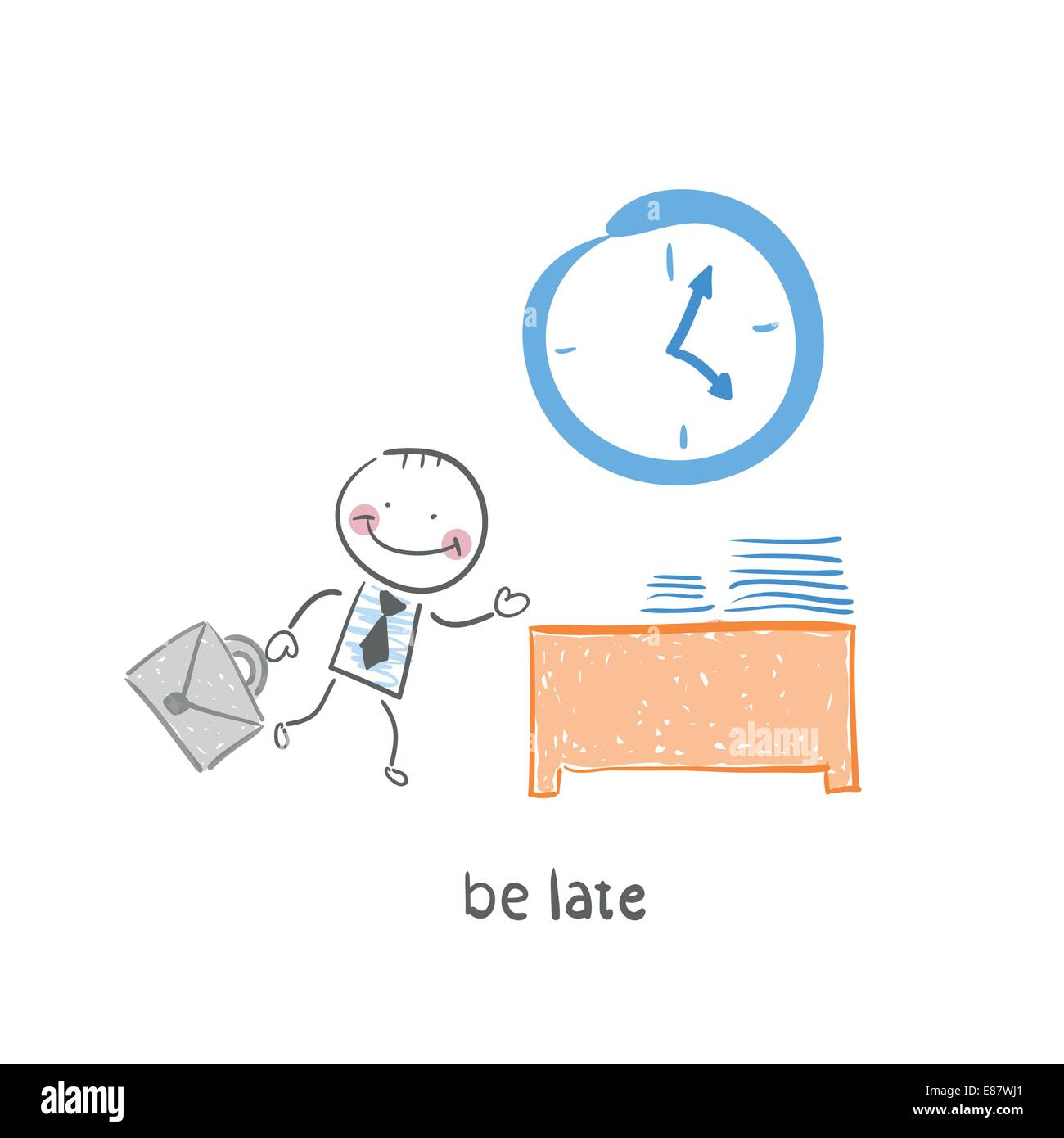 End of working day Stock Vector Image & Art - Alamy