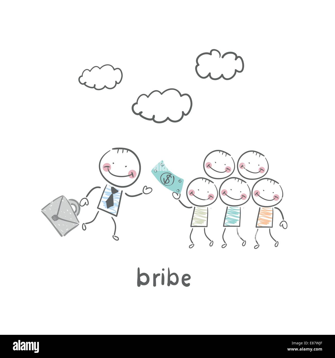 Bribe hands cash money Cut Out Stock Images & Pictures - Alamy
