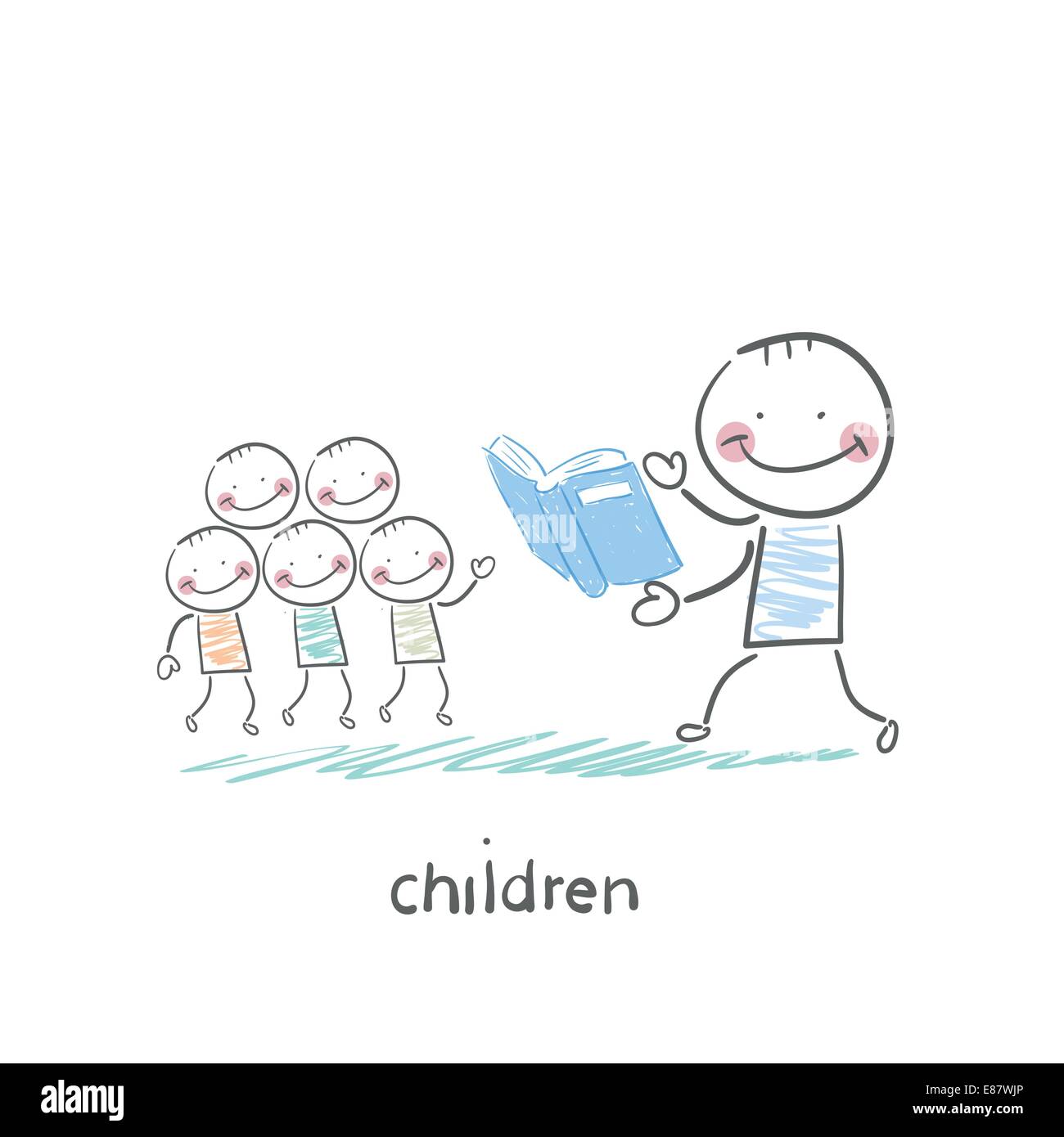 Children and adults Stock Vector Image & Art - Alamy