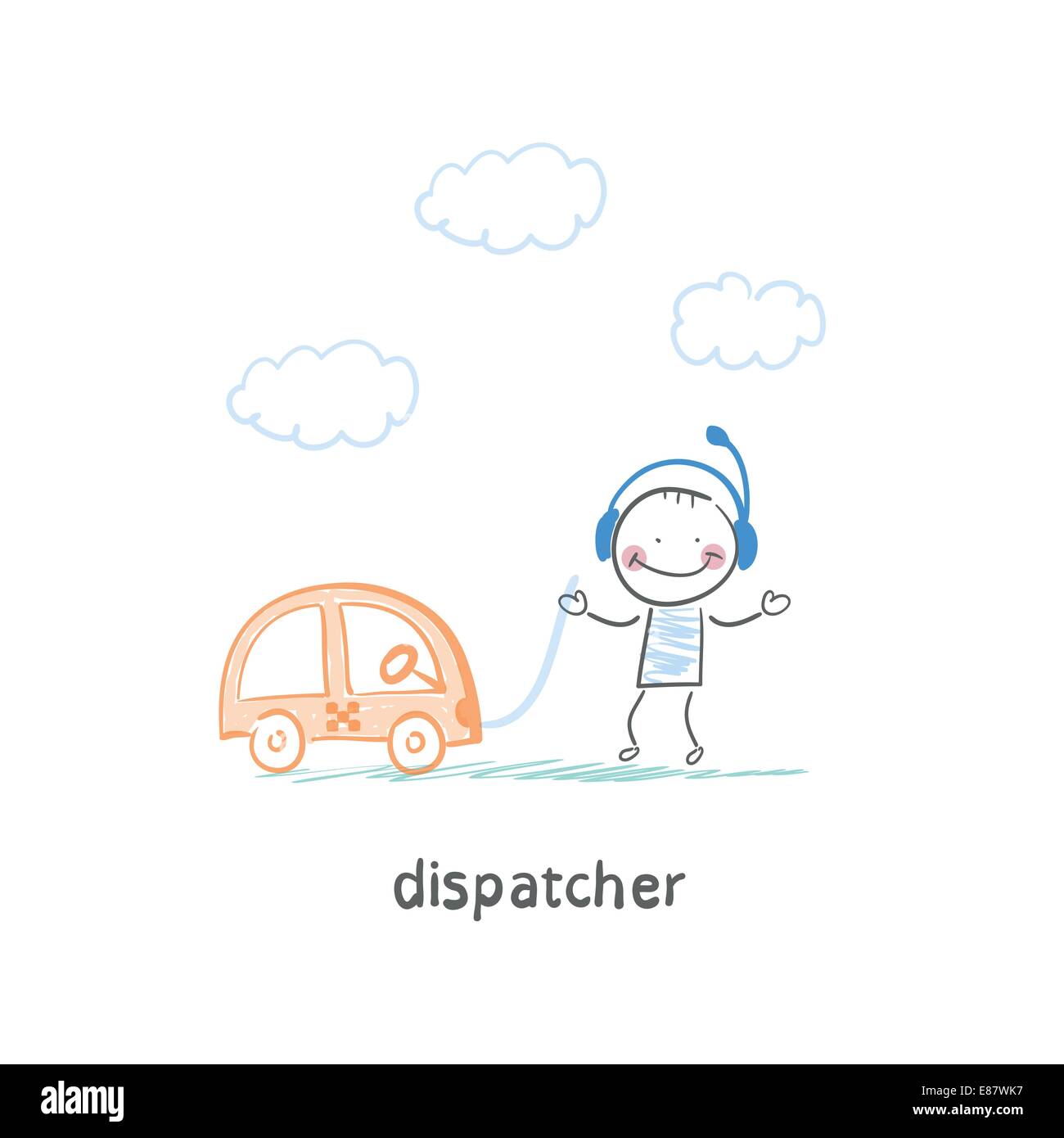 The dispatcher Stock Vector Images - Alamy
