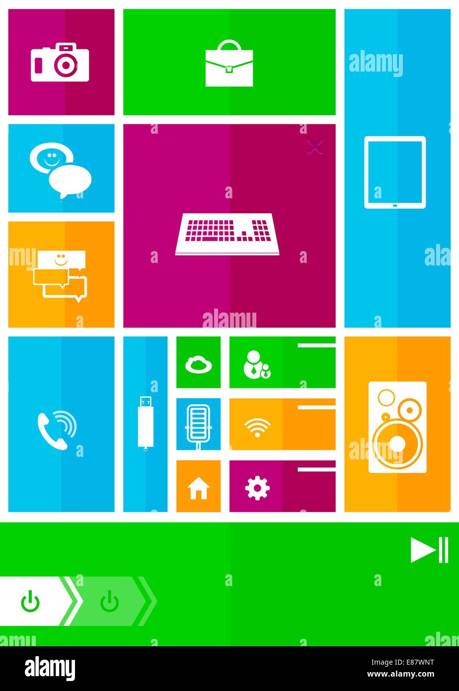 Square user interface Stock Vector Image & Art - Alamy