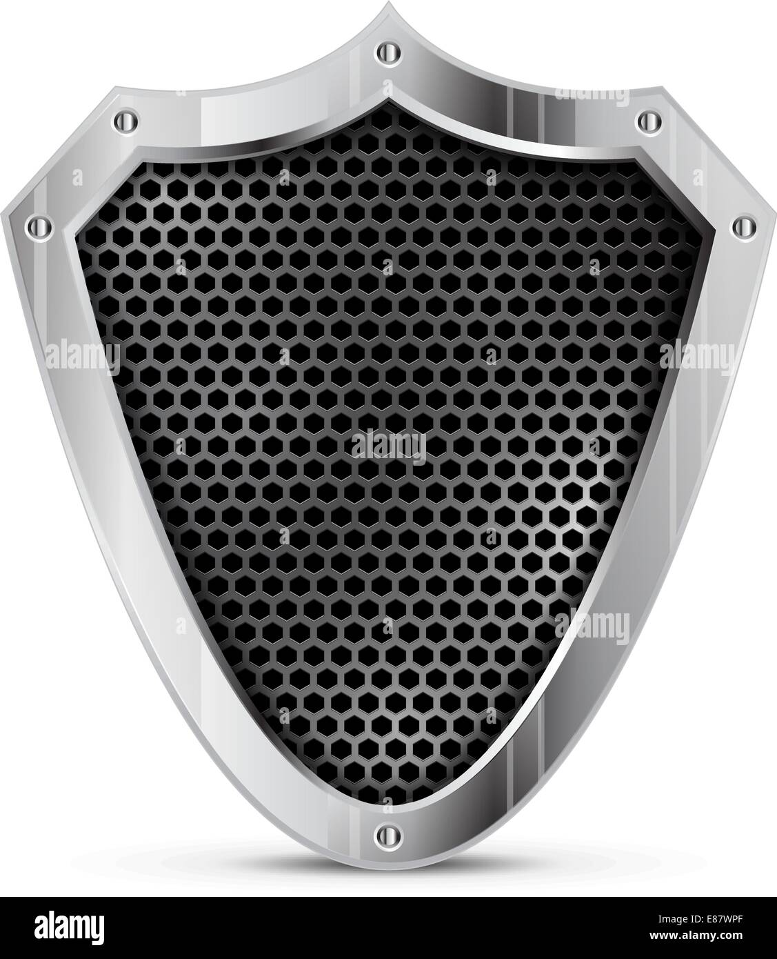 Vector detailed metal shield Stock Vector Image & Art - Alamy