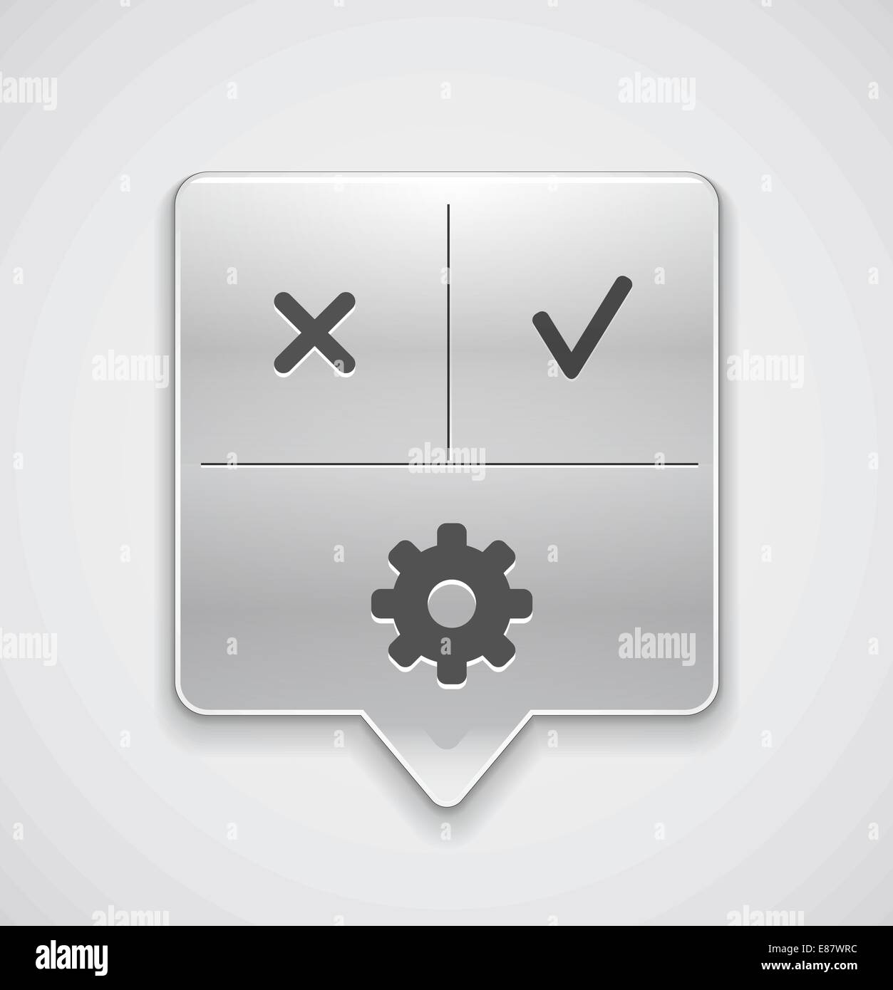 Settings pointer button Stock Vector Image & Art - Alamy