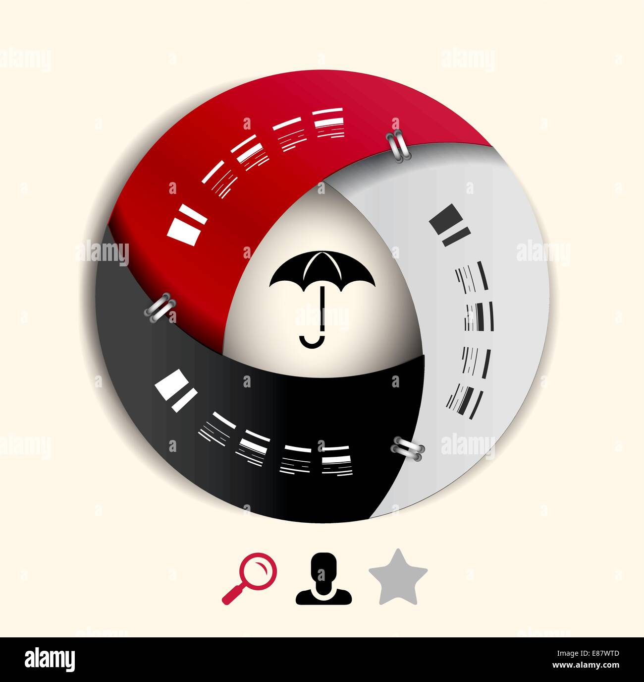 Modern round infographic design template Stock Vector Image & Art - Alamy