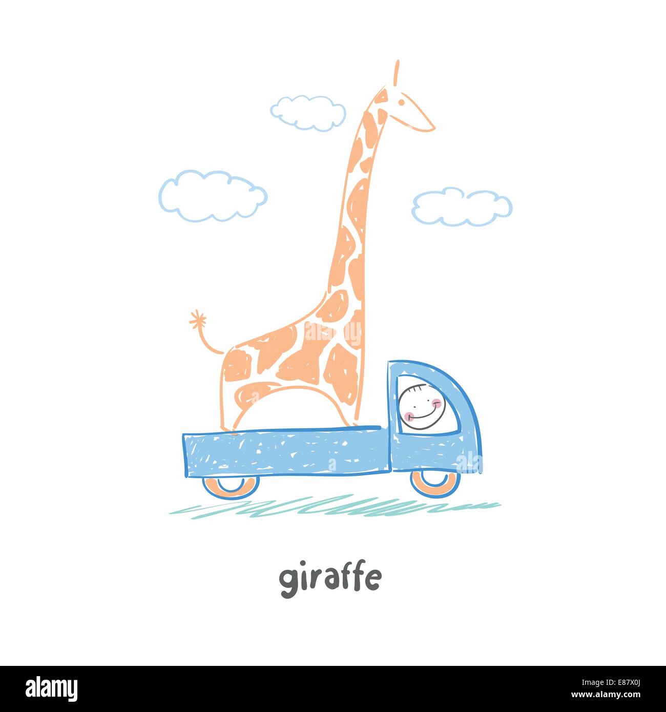 High giraffe Stock Vector Images - Alamy