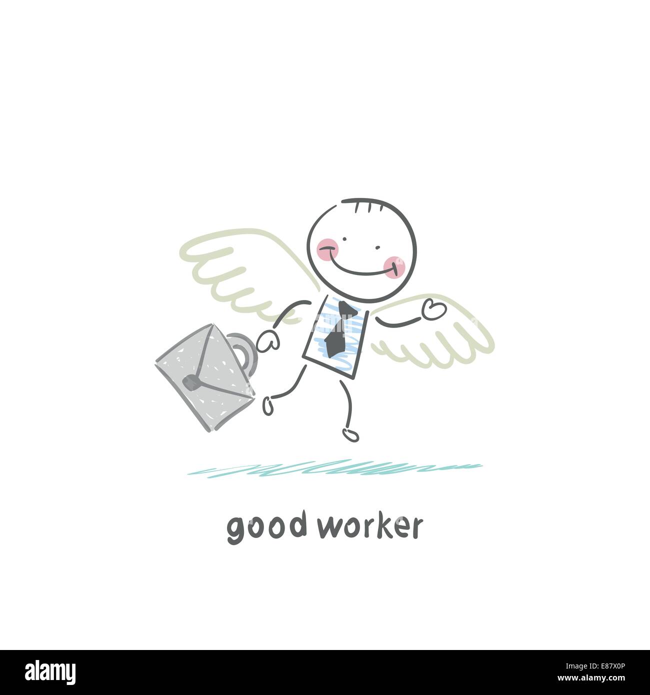 Good looking happy young people Stock Vector Images - Alamy