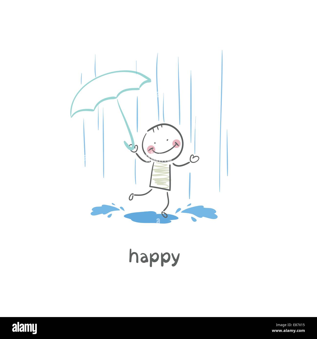 Jumping in puddles Stock Vector Image & Art - Alamy