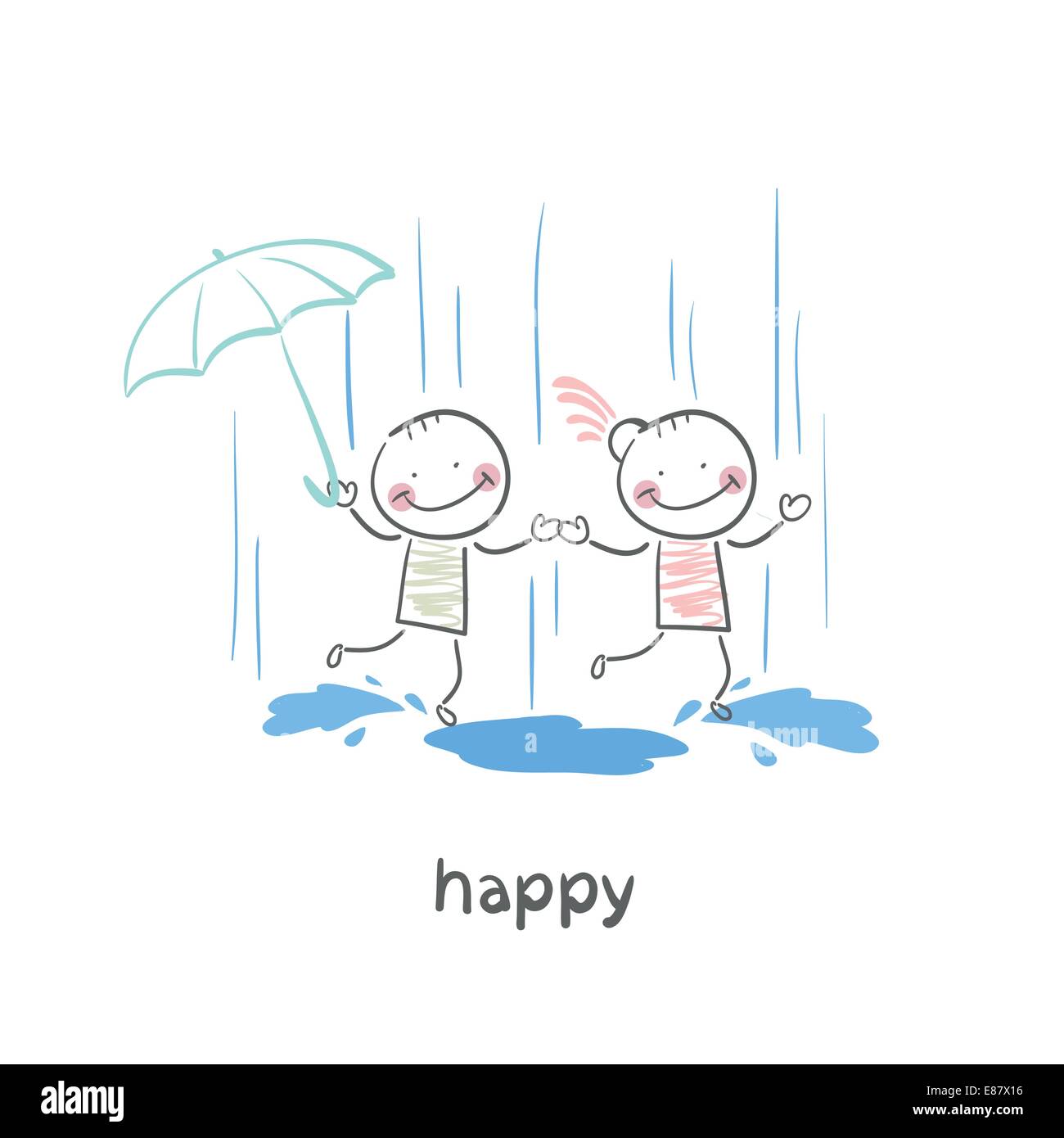 Puddle jumping Stock Vector Images - Alamy