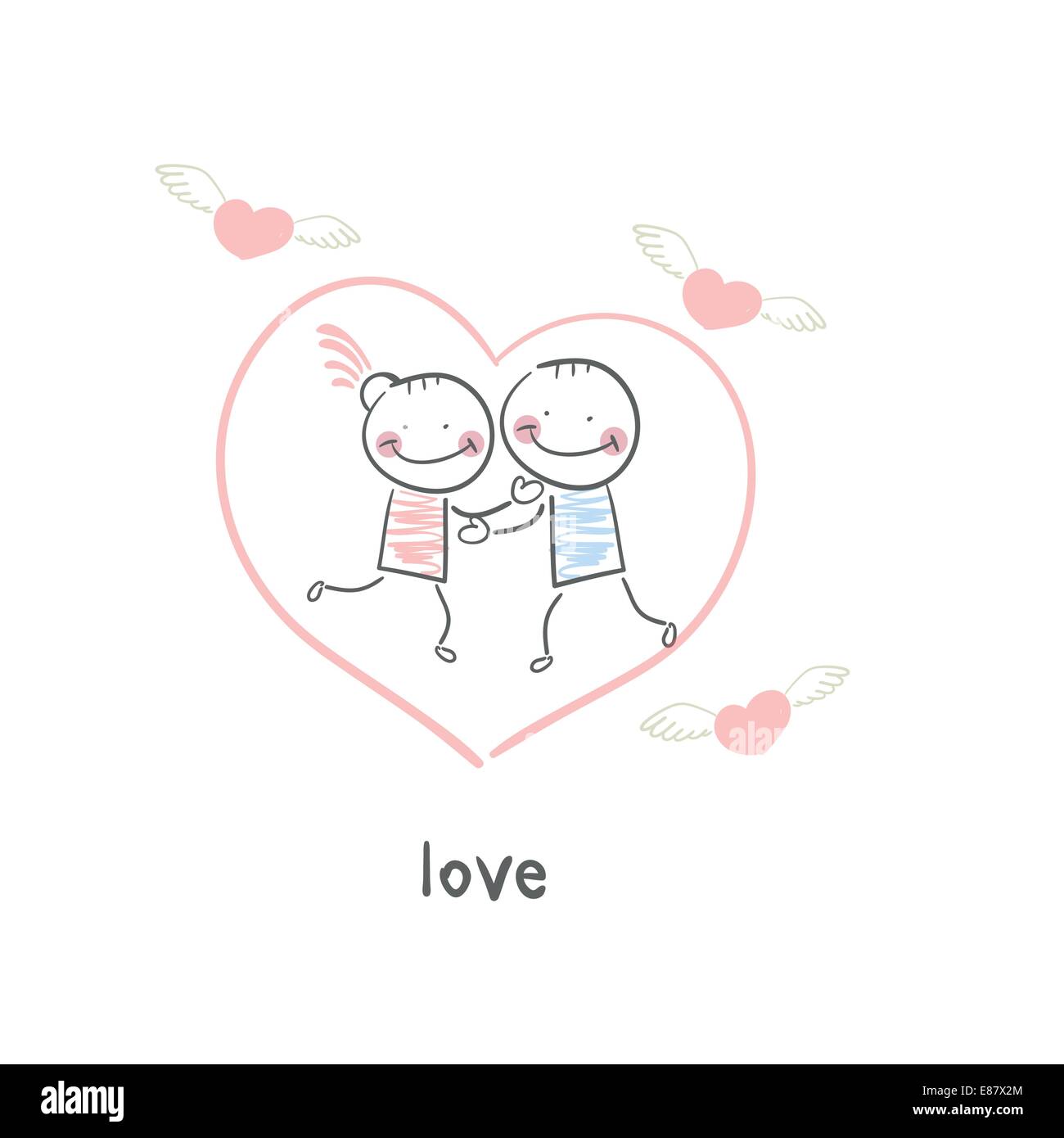 Lovers romantic Stock Vector Images - Alamy