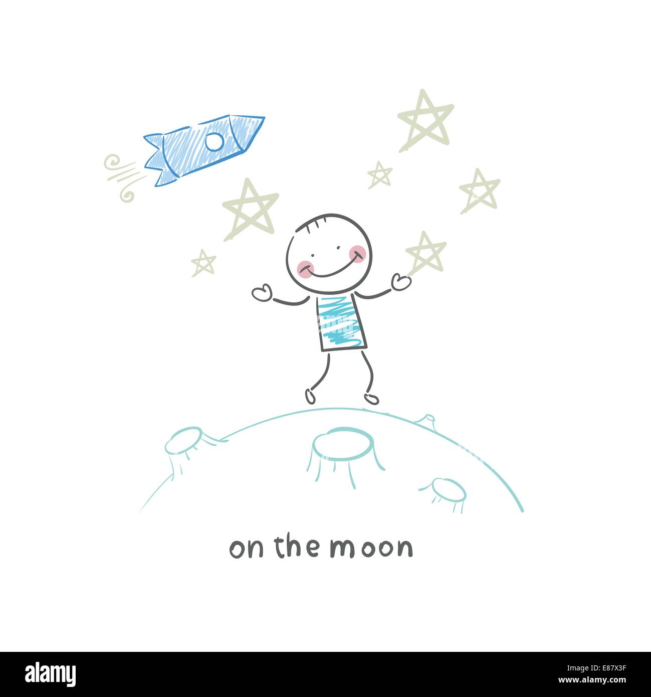 Full moon on christmas Stock Vector Images - Alamy