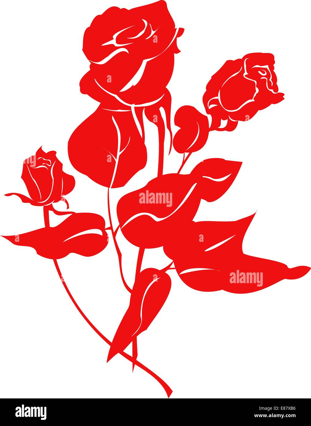 Vector illustration of funky abstract beautiful flower Stock Vector ...