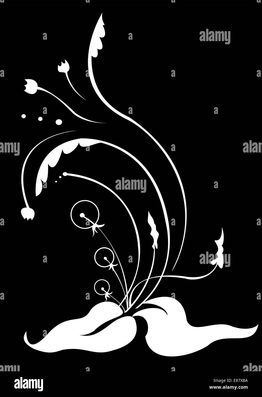 Vector illustration of funky abstract beautiful flower Stock Vector ...