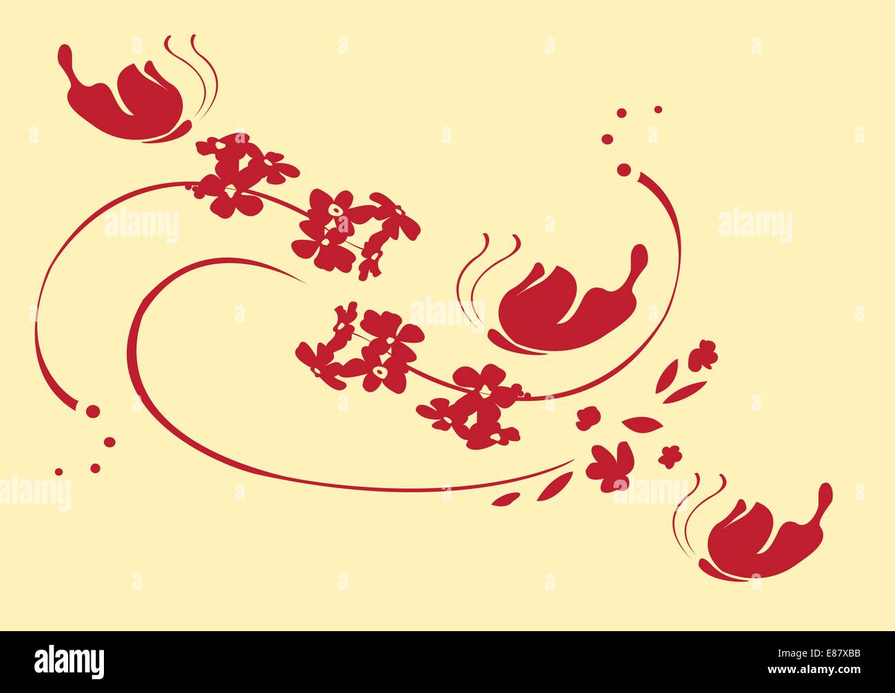 Vector illustration of funky abstract beautiful flower Stock Vector ...