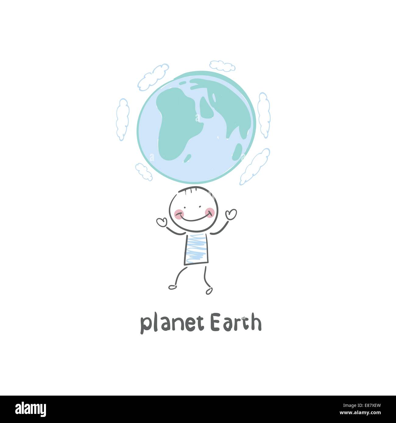 Colorful image earth planet Stock Vector Images - Alamy