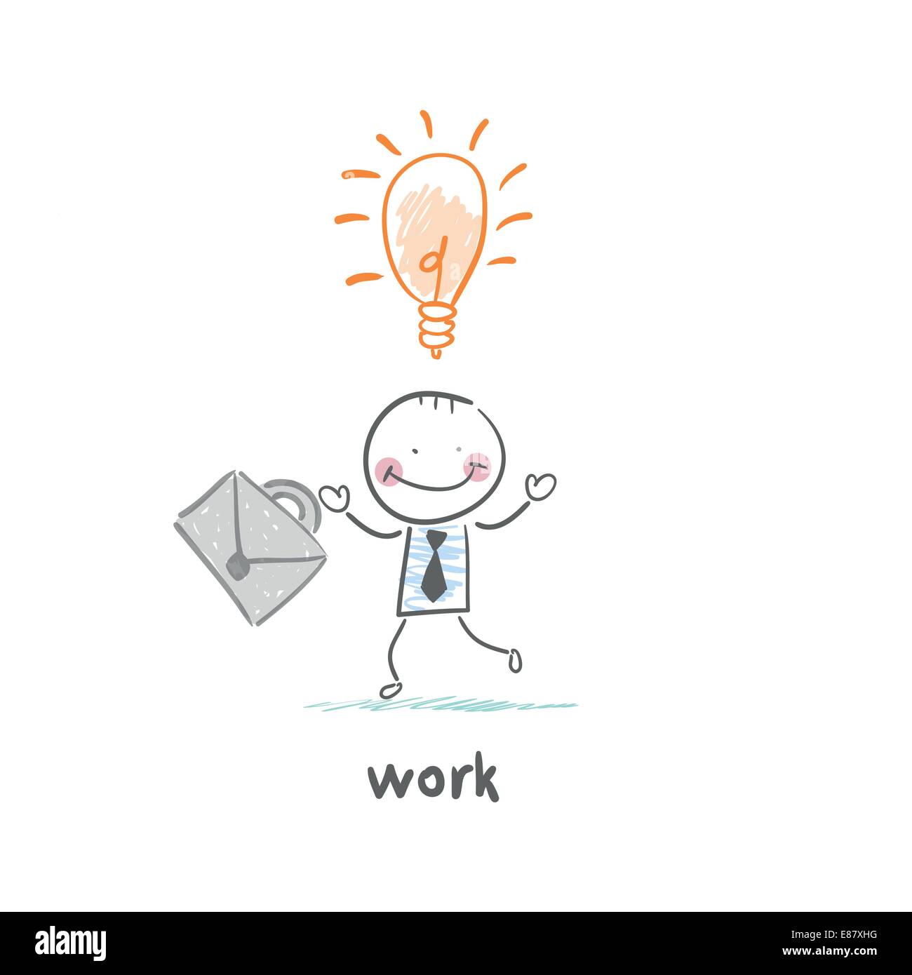 Man and Work Stock Vector Image & Art - Alamy