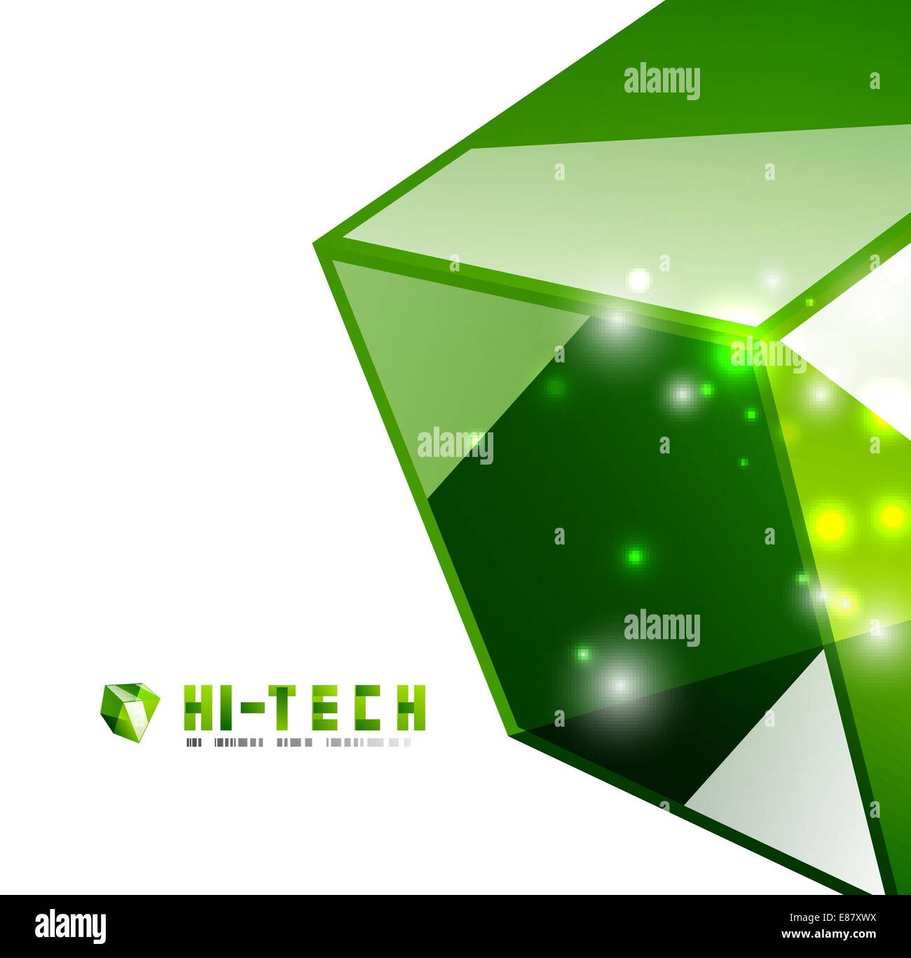 Modern 3d vector glass cube design template Stock Vector Image & Art ...