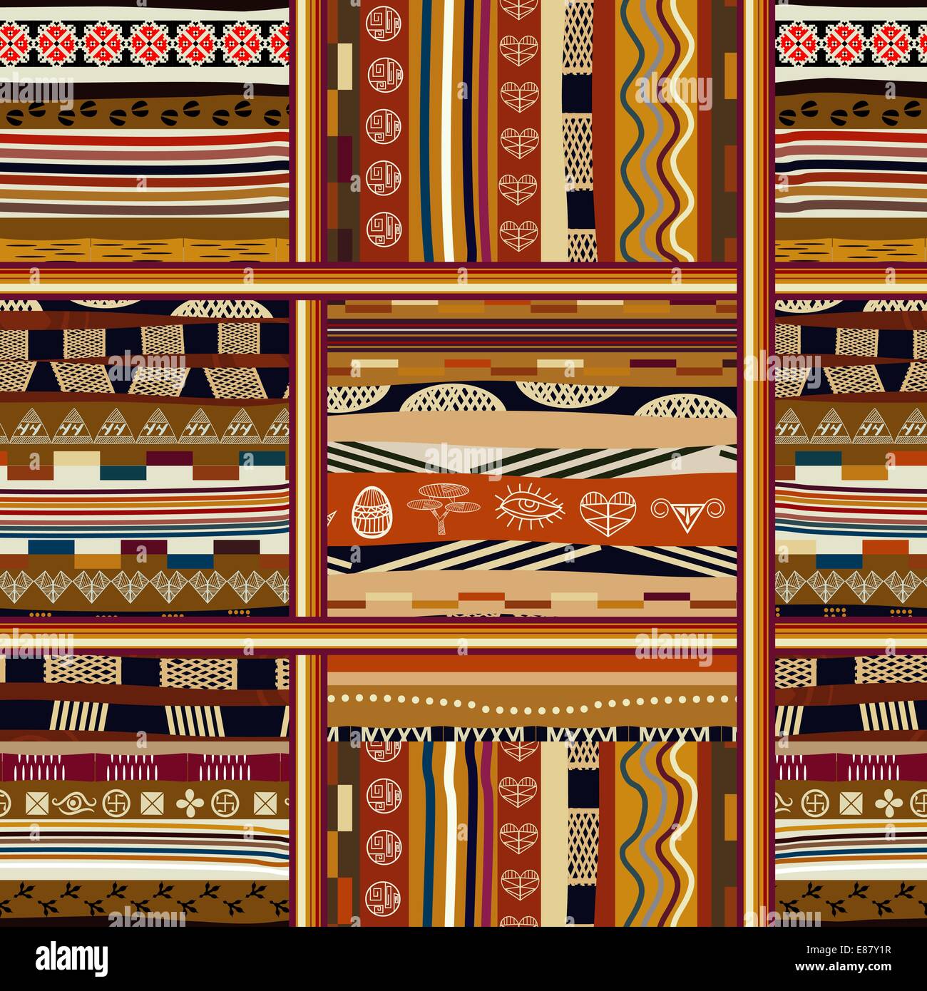 Indian tribal painting Stock Vector Images - Alamy