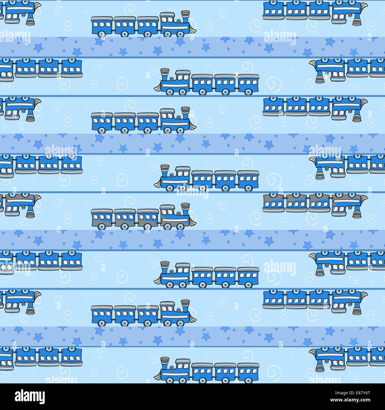 Cartoon vector illustration of retro funky background with cool little ...