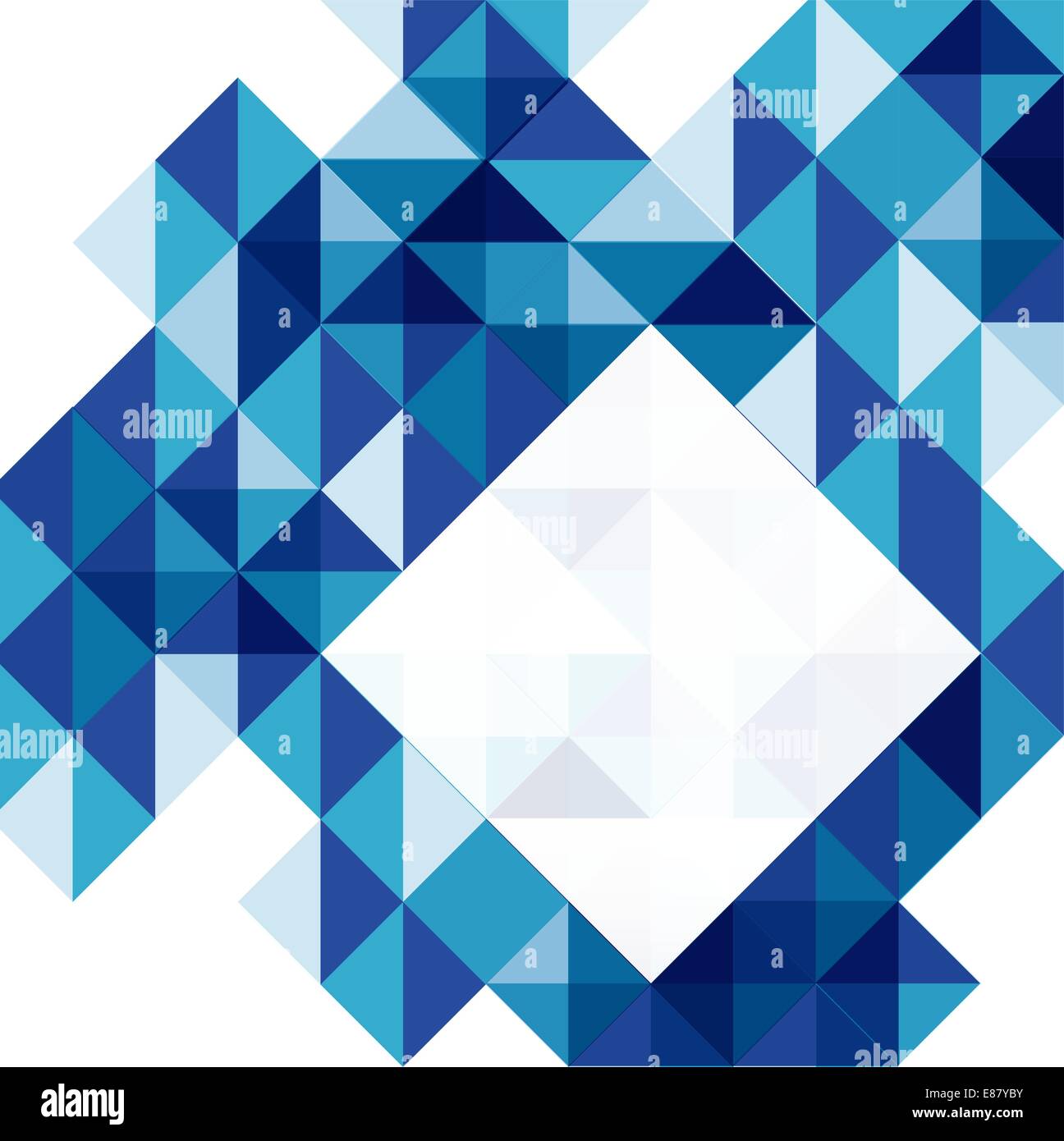 Blue modern geometric design template Stock Vector Image & Art - Alamy