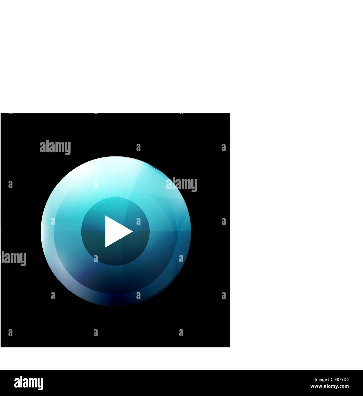 Glossy color play button Stock Vector Image & Art - Alamy