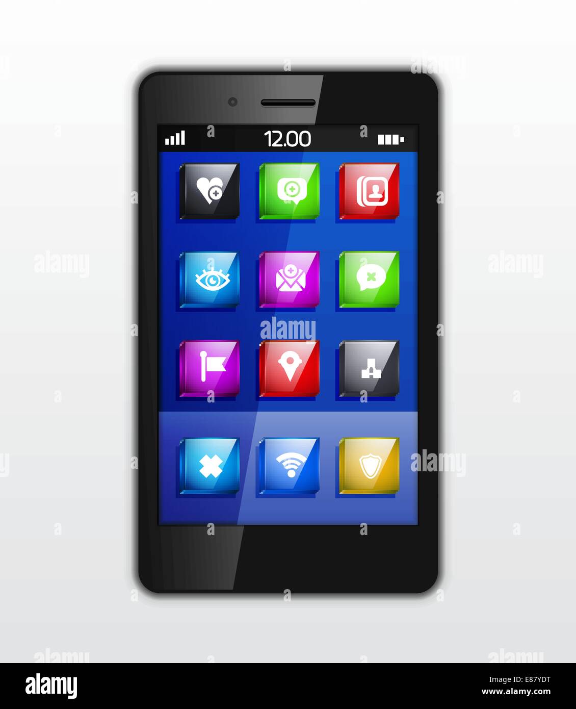 Mobile phone applications vector concept Stock Vector Image & Art - Alamy