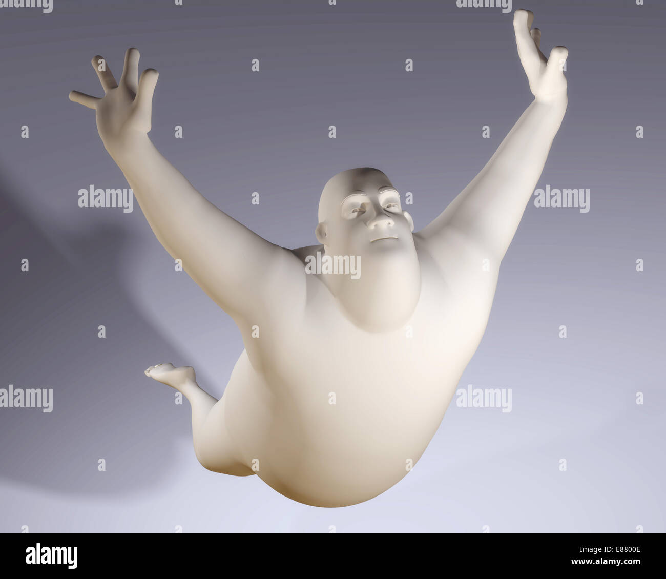 Digital Illustration of a Cartoon Man Stock Photo - Alamy