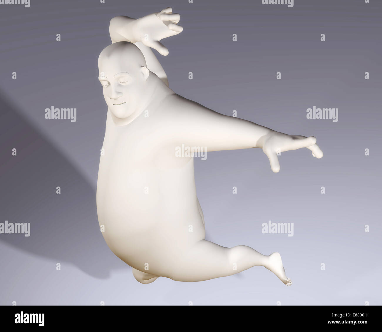 Digital Illustration of a Cartoon Man Stock Photo - Alamy