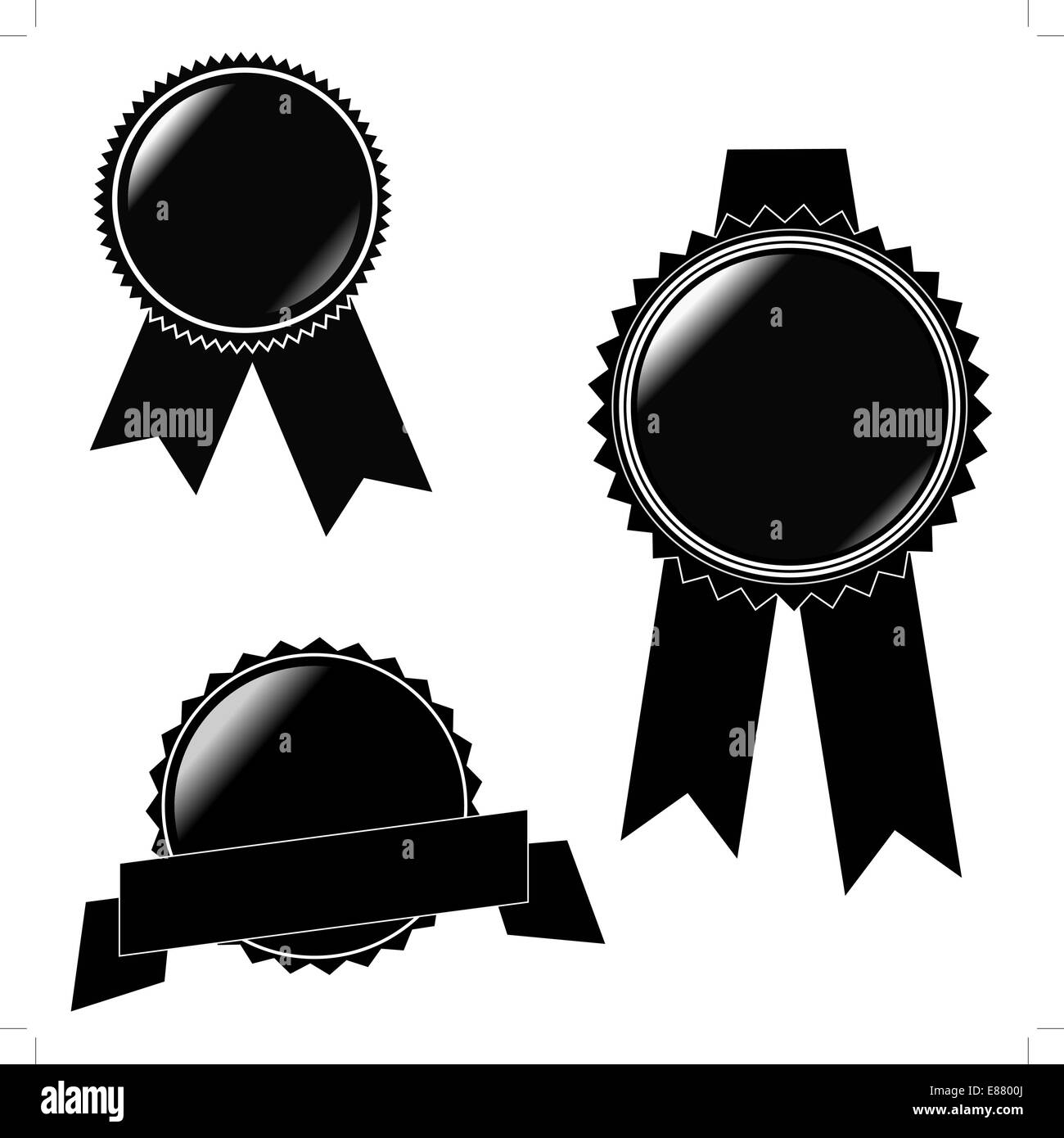 Sticker collection Black and White Stock Photos & Images - Alamy