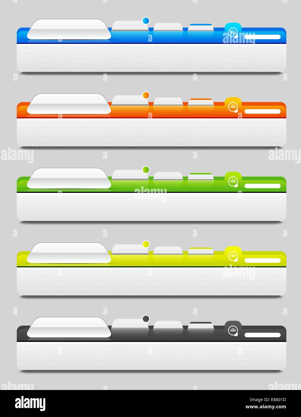 Web elements collection Stock Vector Images - Alamy