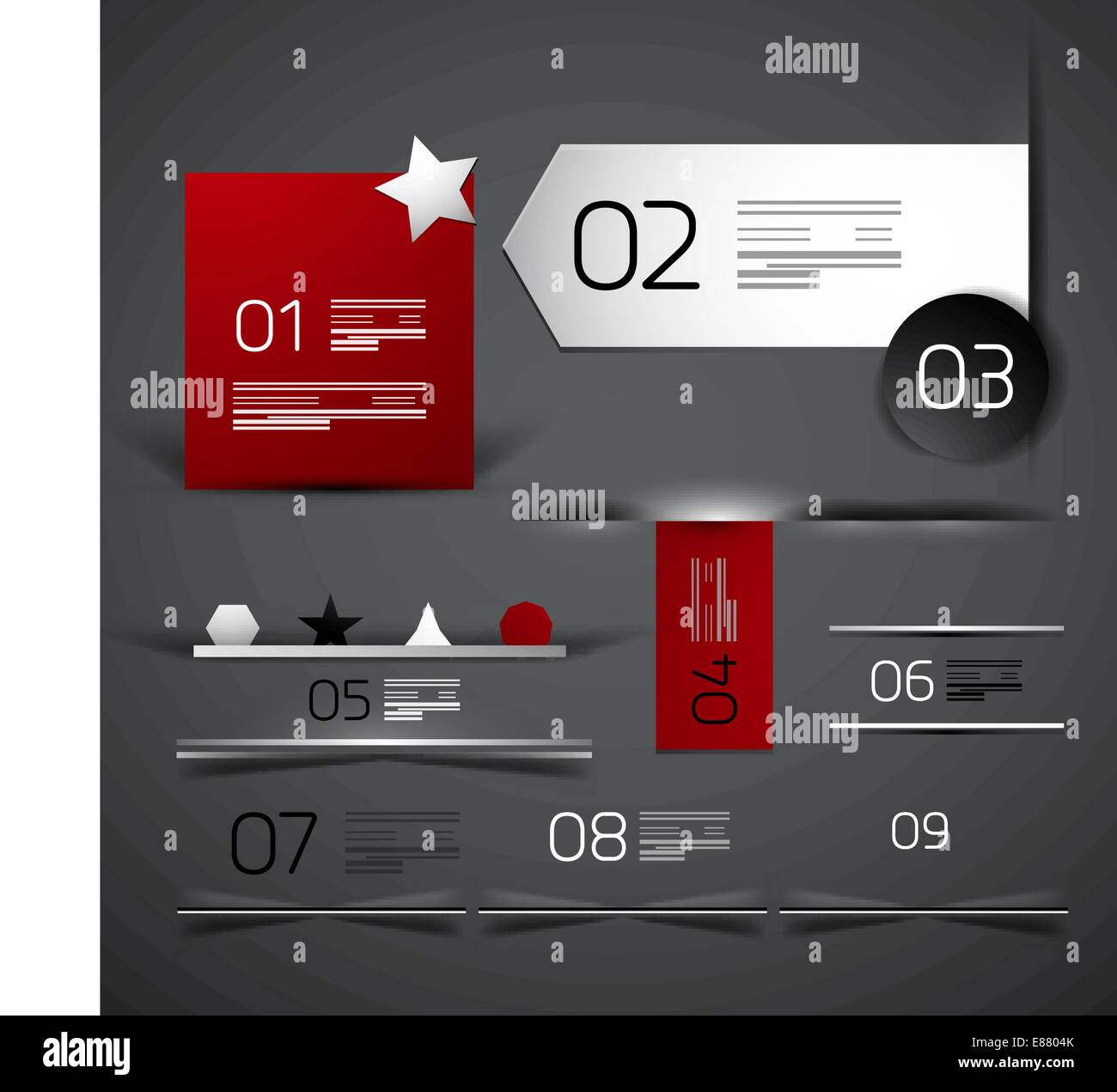 Box with dividers Stock Vector Images - Alamy
