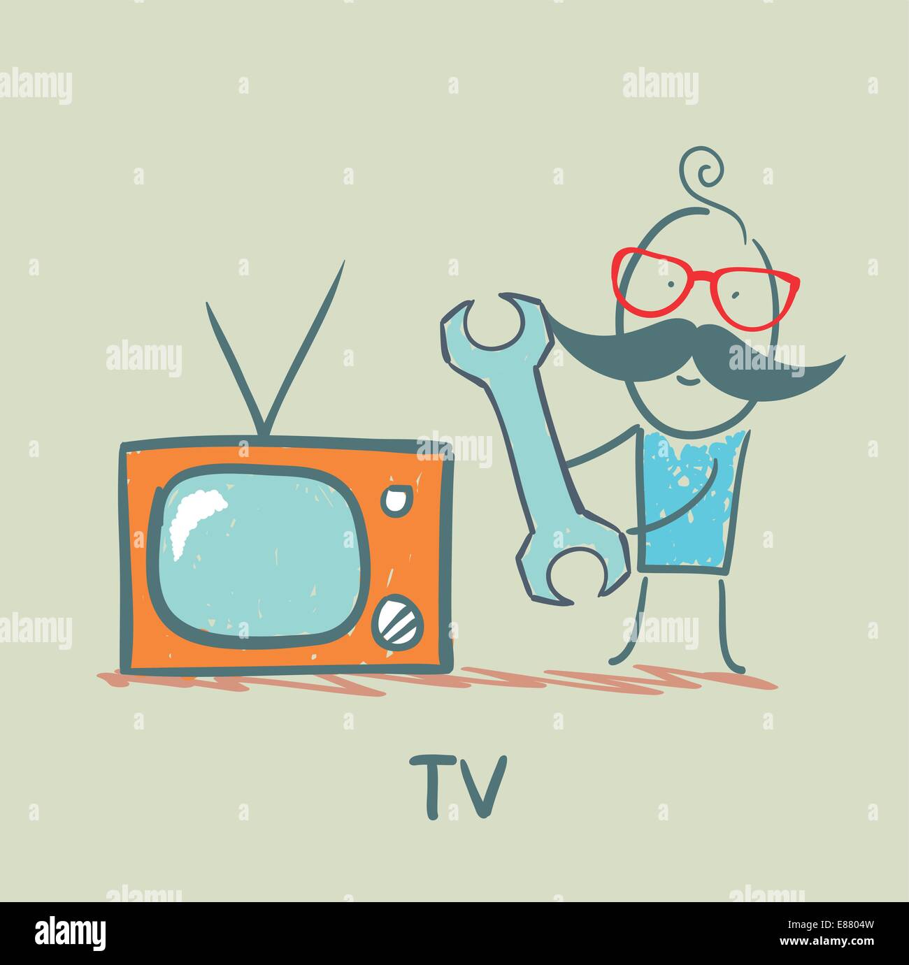 Tv repair hi-res stock photography and images - Alamy